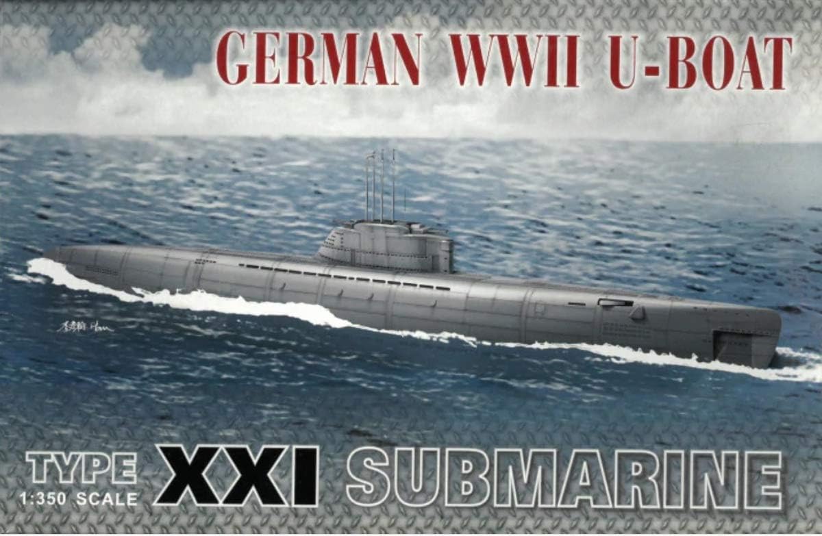 1:350 GERMAN U-BOAT TYPE XXI SUBMARINE MODEL KIT – HOBBY JOLLY
